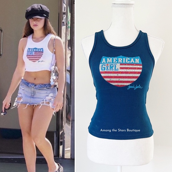 Tops | Rare Early 200s Embellished Tank Top Alt Aso Hilary Duff As ...